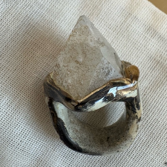 adina mills | Jewelry | Ooak Authentic Adina Mills White Quartz Pyramid ...